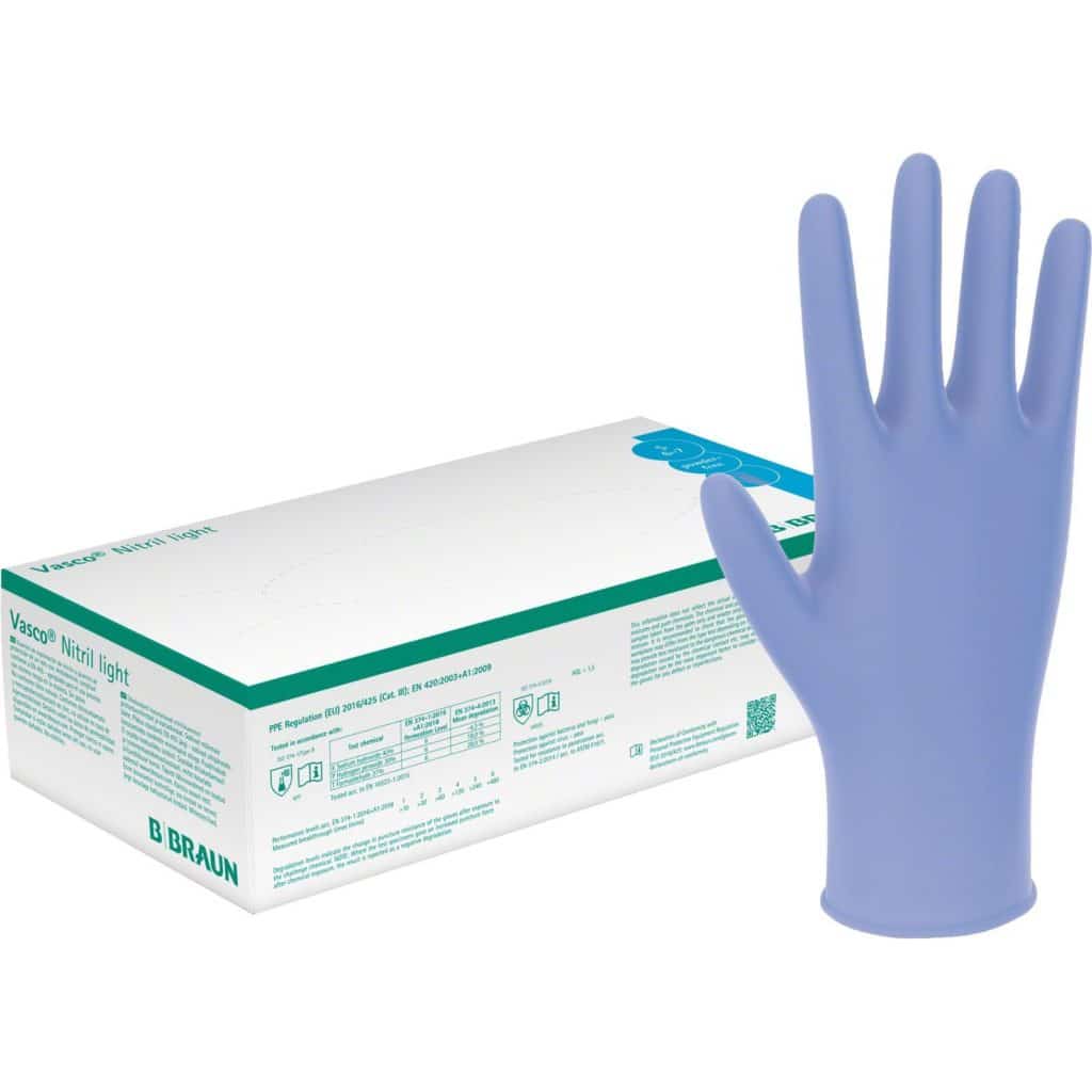 B. Braun Vasco® Nitril light Einmal- Untersuchungshandschuhe