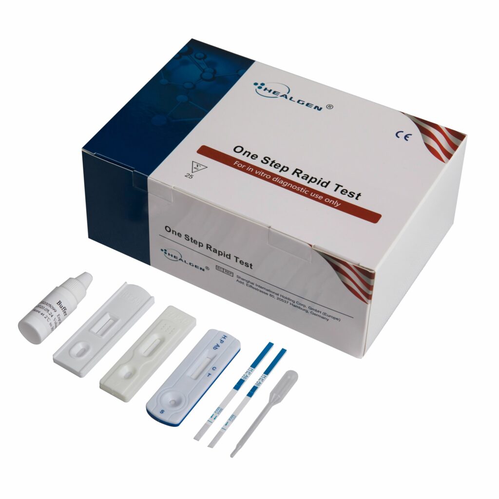 Healgen Helicoabacter Pylori Antigen Schnelltest | 25 Testkassetten ...